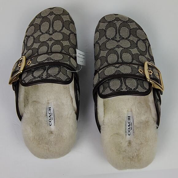 Coach | Shoes | Coach Ashton Clog In Signature Jacquard Oakmaple Color ...